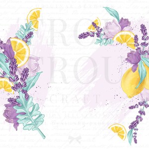 Lemons Clipart, Lavender Clipart, Lemonade Clip Art, Spring Clipart ...