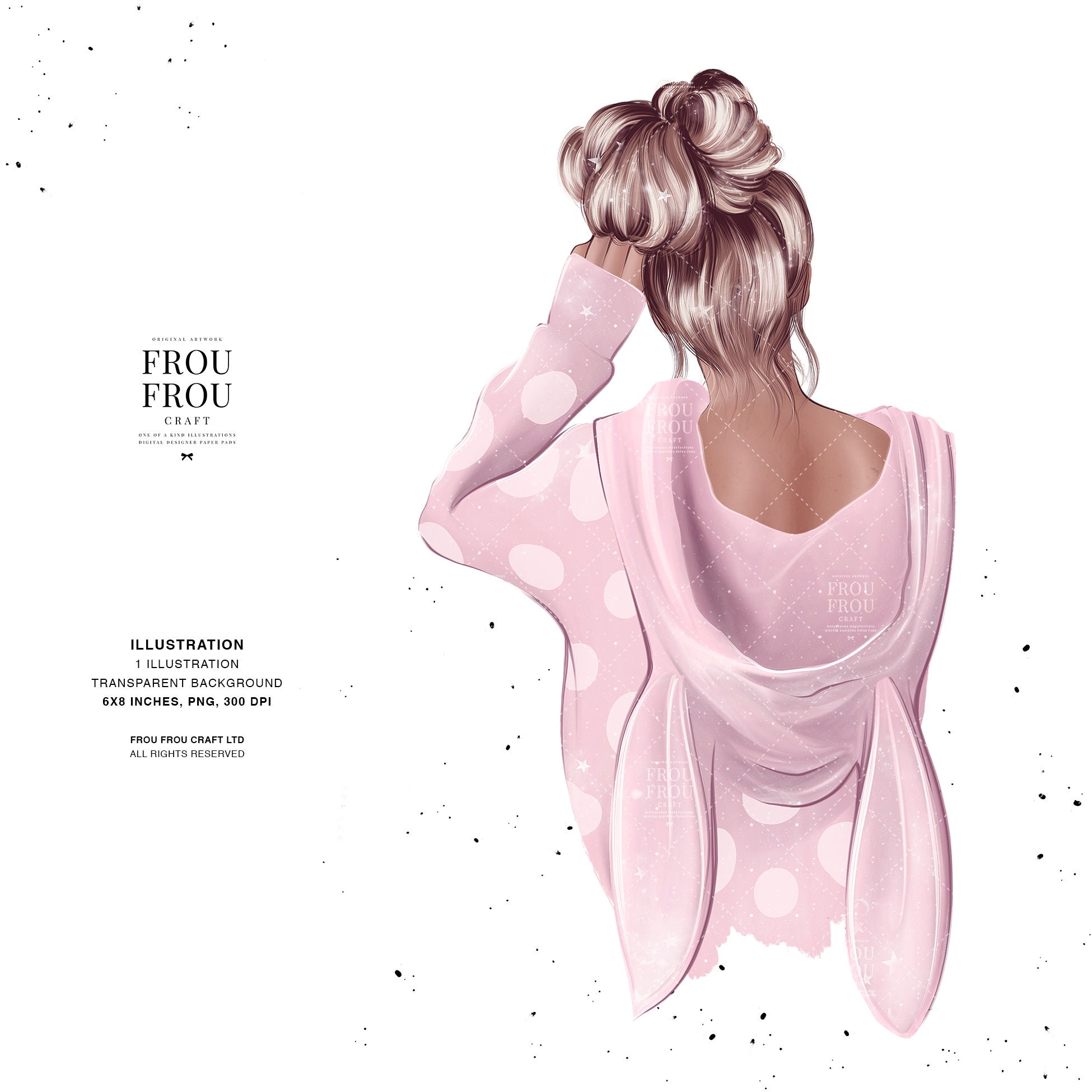 Pink Cute Fashion Girly Illustration Planner Supplies - Etsy UK