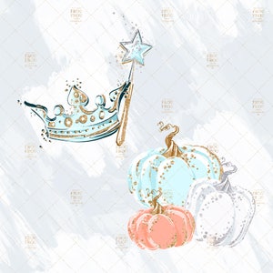 Fairy Tale Clipart, Princess Clip Art, Cinderella Planner Stickers ...