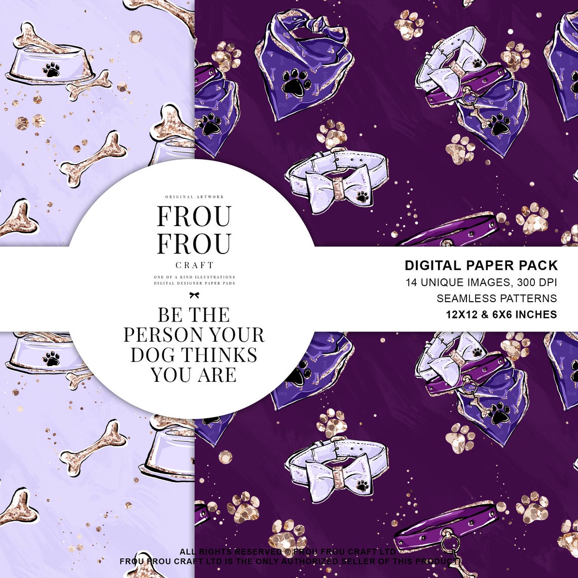 Dog Digital Paper Pack Puppy Paper Pack Cute Corgi Planner - Etsy