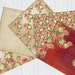 Red Roses Digital Paper Pack Instant Download Burlap Wood Shabby Chic ...