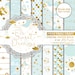 Nursery Digital Paper Pack Baby Boy Background Baby Scrapbook Sweet ...