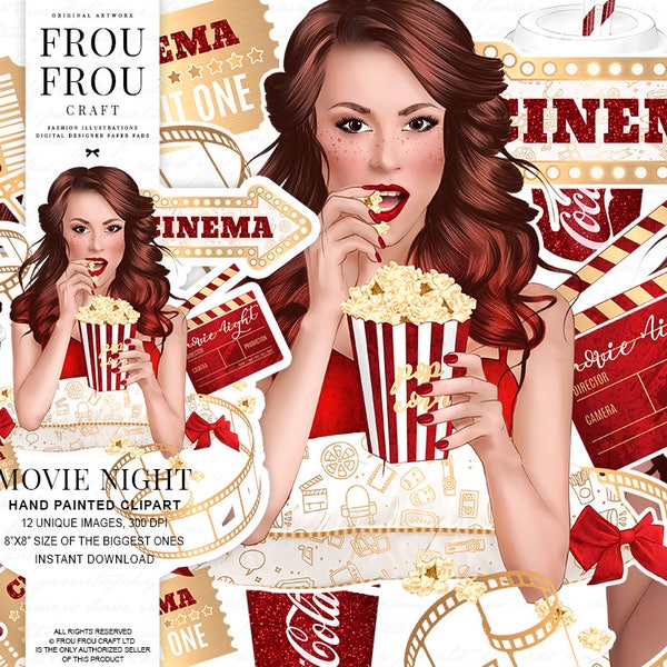 Cinema Clipart - Etsy