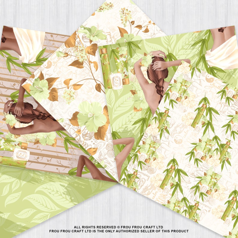 Spa Paper Pack Cosmetic Digital Paper Pack Relax Phone - Etsy