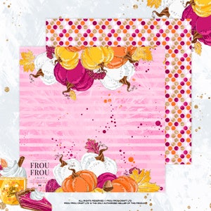 Thanksgiving Paper Pack, Pumpkin Digital Paper Pack, Pumpkin Pie Fabric ...