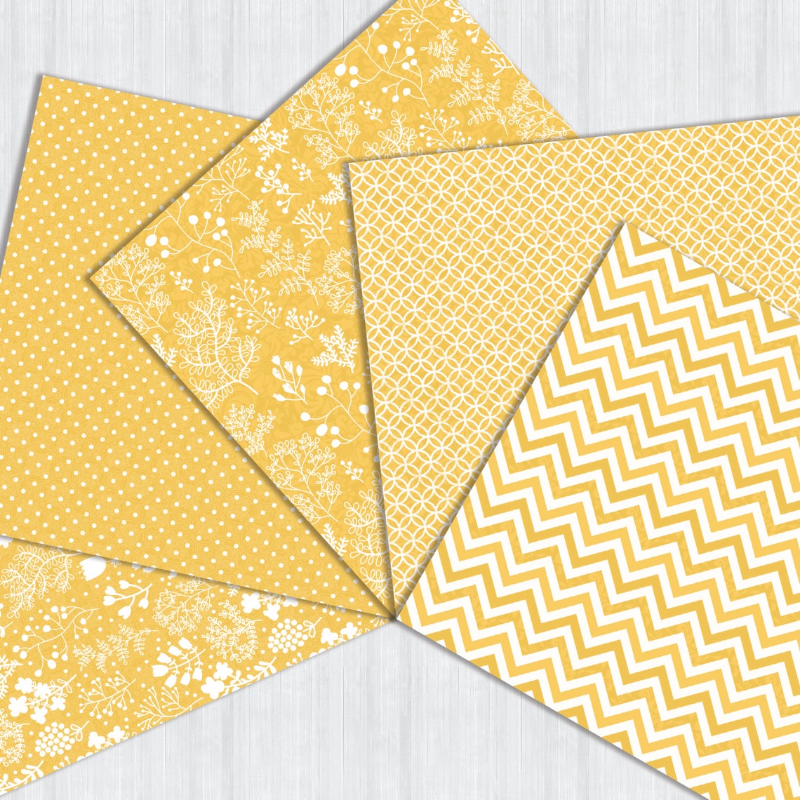 Honey Bee Digital Paper Pack Instant Download Yellow Orange - Etsy