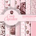 Chocolate Cupcakes Digital Paper Pack Instant Download Pink Cute Blush ...
