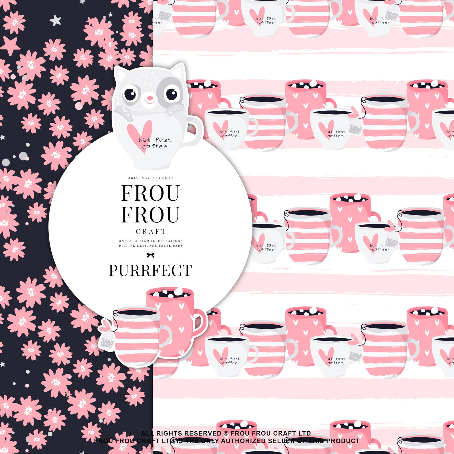 Cute Kitten Digital Paper Pack Cat Paper Pack Pastel Nursery - Etsy