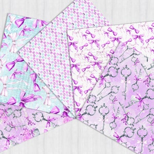 Lavender Digital Paper Pack Provencce Seamless Patterns, Watercolor ...