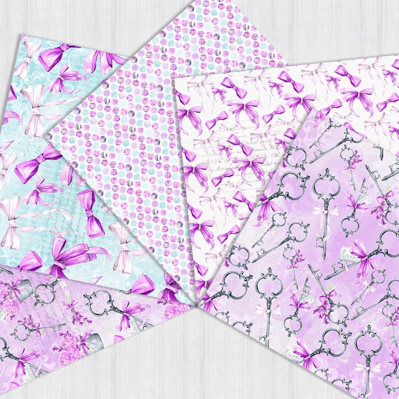 Lavender Digital Paper Pack Provencce Seamless Patterns - Etsy Australia