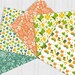 St Patricks Day Shamrock Paper, St Patty Irish Digital Paper, Green and ...