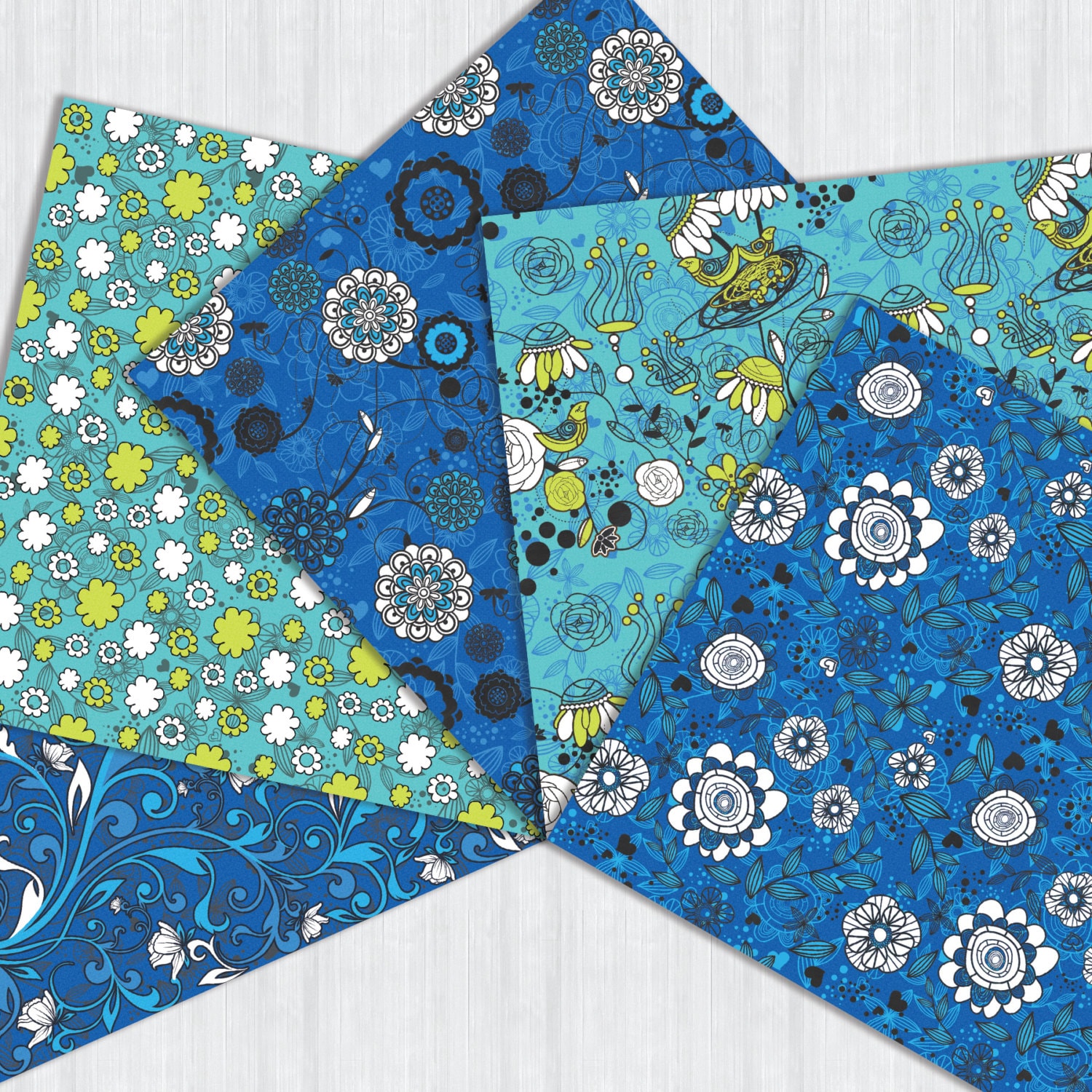 Bright Colors Digital Paper Pack Instant Download Spring | Etsy