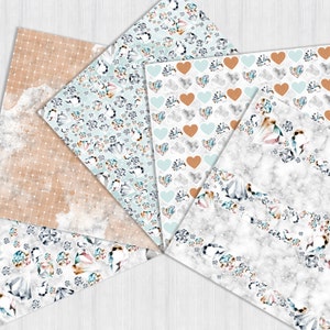 Crystal Marble Digital Paper Pack Watercolor Diamond Gems Crystals ...