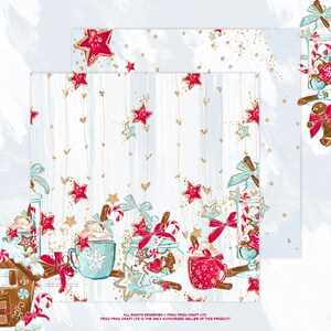 Cute Christmas Paper Pack, Gingerbread Cookies Planner Supplies, Winter ...