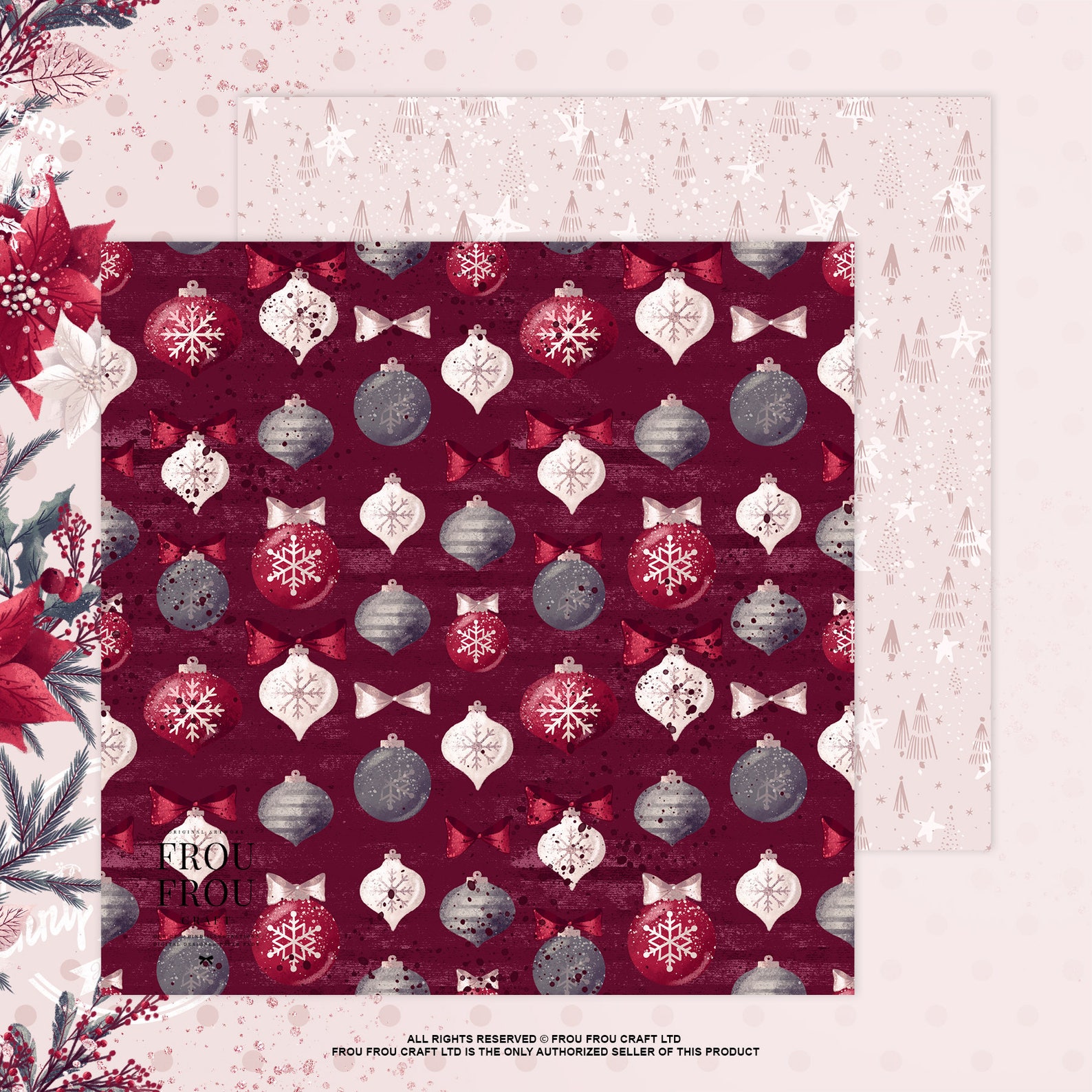 Christmas Paper Pack Winter Digital Paper Pack New Year - Etsy