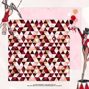 Circus Paper Pack, Carnival Digital Paper Pack, Halloween Planner ...