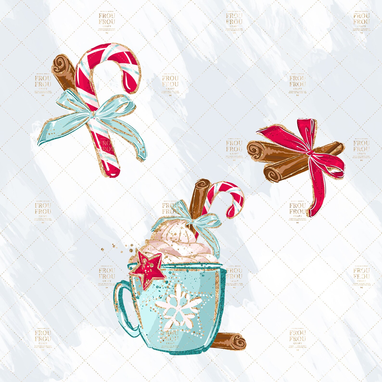 Gingerbread Cookies Clip Art Christmas Clipart Gingerbread | Etsy