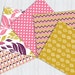 Pink Yellow Digital Paper Pack Instant Download Bright Colors Summer ...