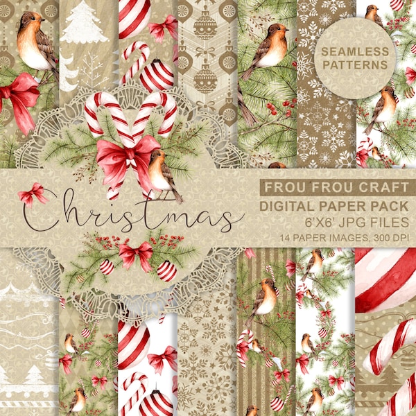 Christmas Paper - Etsy