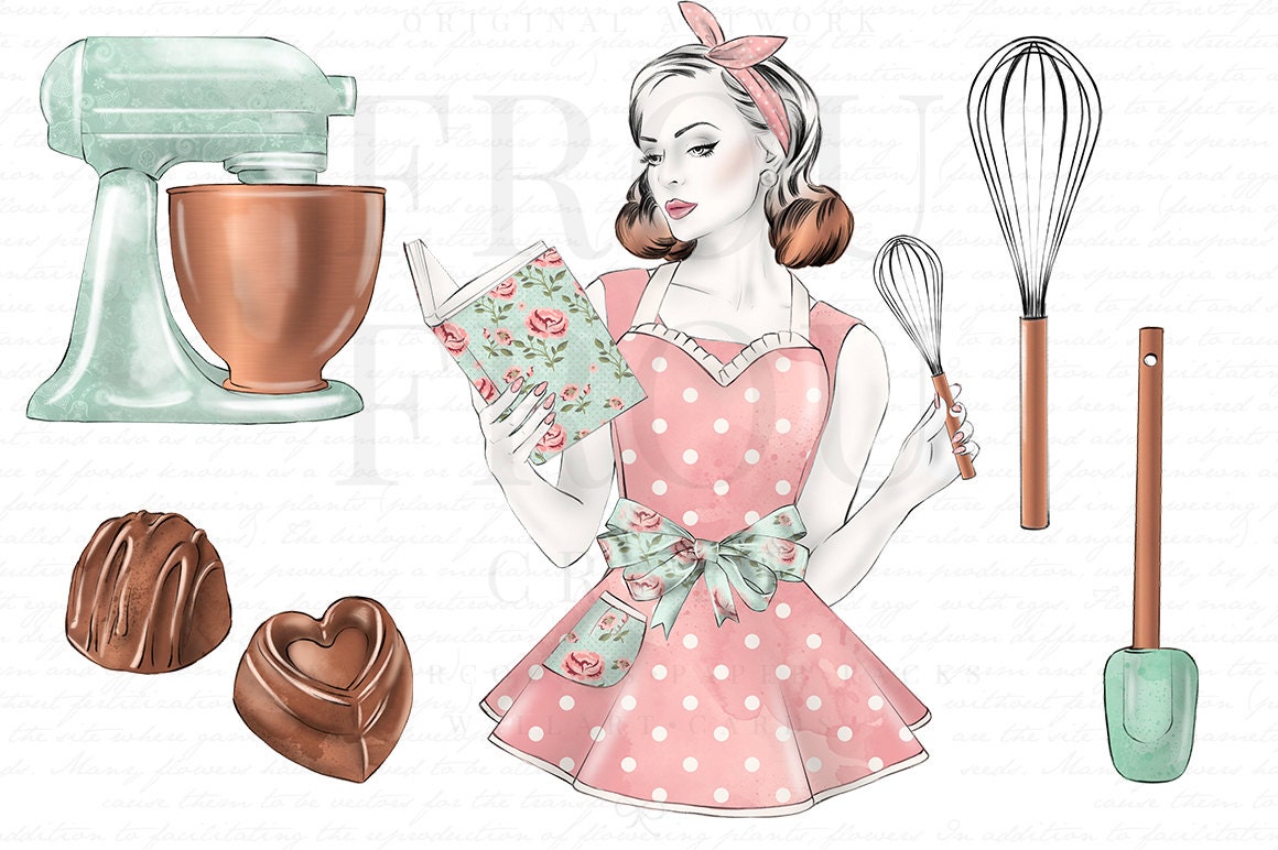Kitchen Clipart Bakery Clip Art Cooking Graphics Baking - Etsy