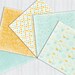 Yellow Blue Digital Paper Pack Instant Download Vintage Bright Sky ...