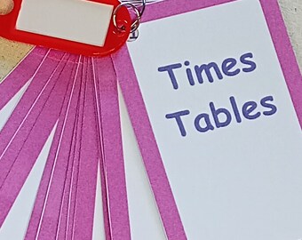 BLUE Times Tables Flash Cards Home School Maths Resource KS1 KS2 - Etsy