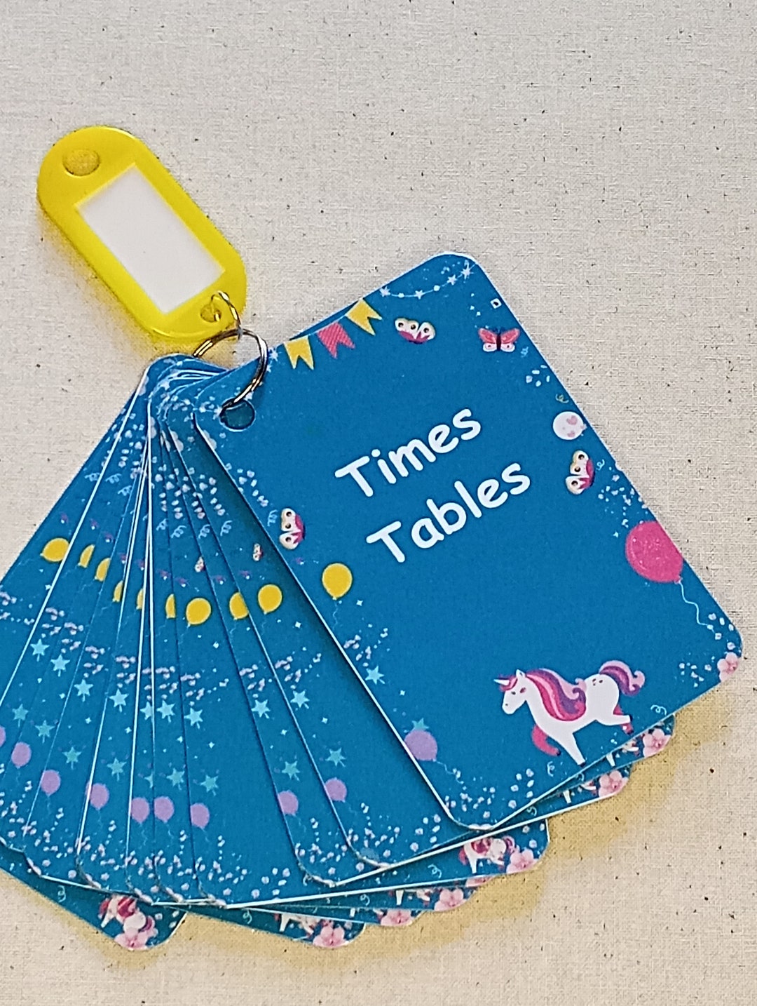 UNICORN Times Tables Flash Cards Home School Maths Resource KS1 KS2 ...