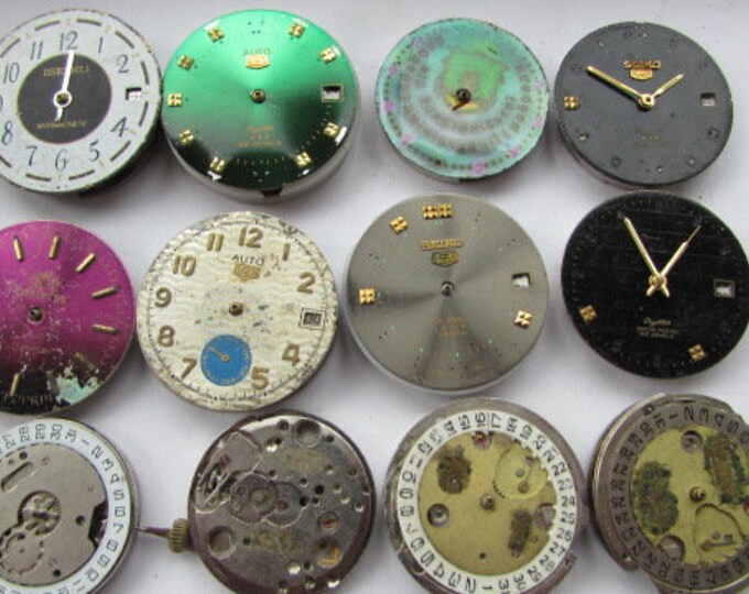 12 Pcs Mechanisms ORIENTEX Vintage Watch Parts 27 Mm Round - Etsy