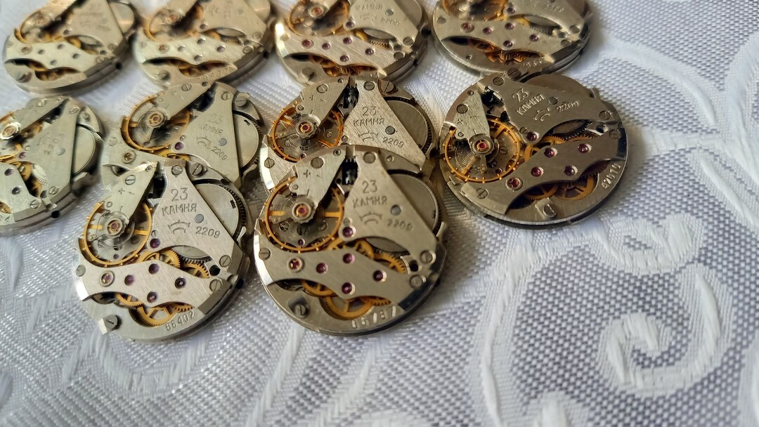 Rare 10 Pcs RAKETA 2209 Vintage Soviet Watch Movements Mechanisms 22 Mm ...
