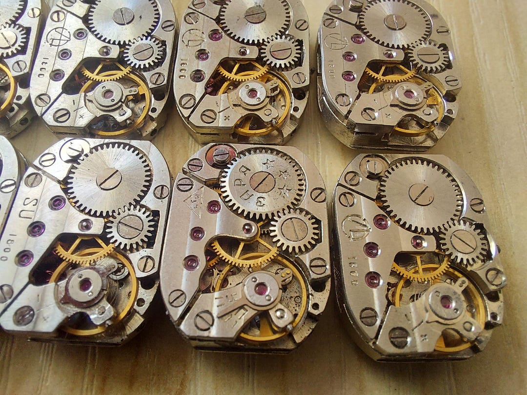 50 Pcs Mechanisms 18 Mm Geneva Stripes Rectangular With Strip Movements ...