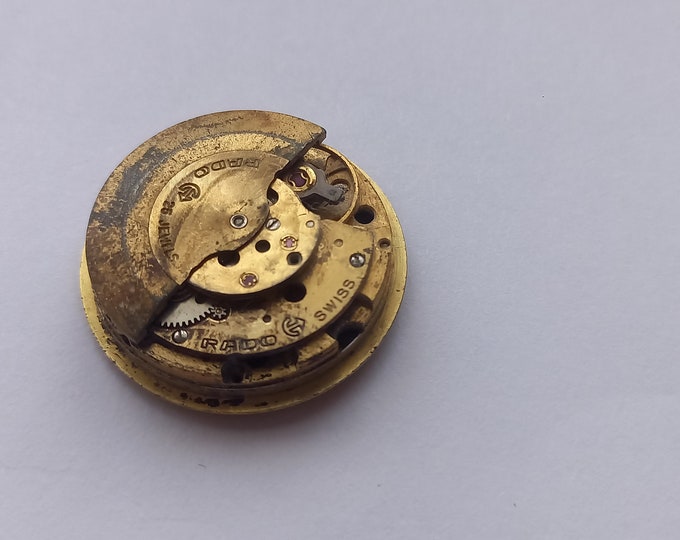 RADO Automatic Vintage Swiss 25 Jewels Gold Watch Movements Dial- 29 Mm ...