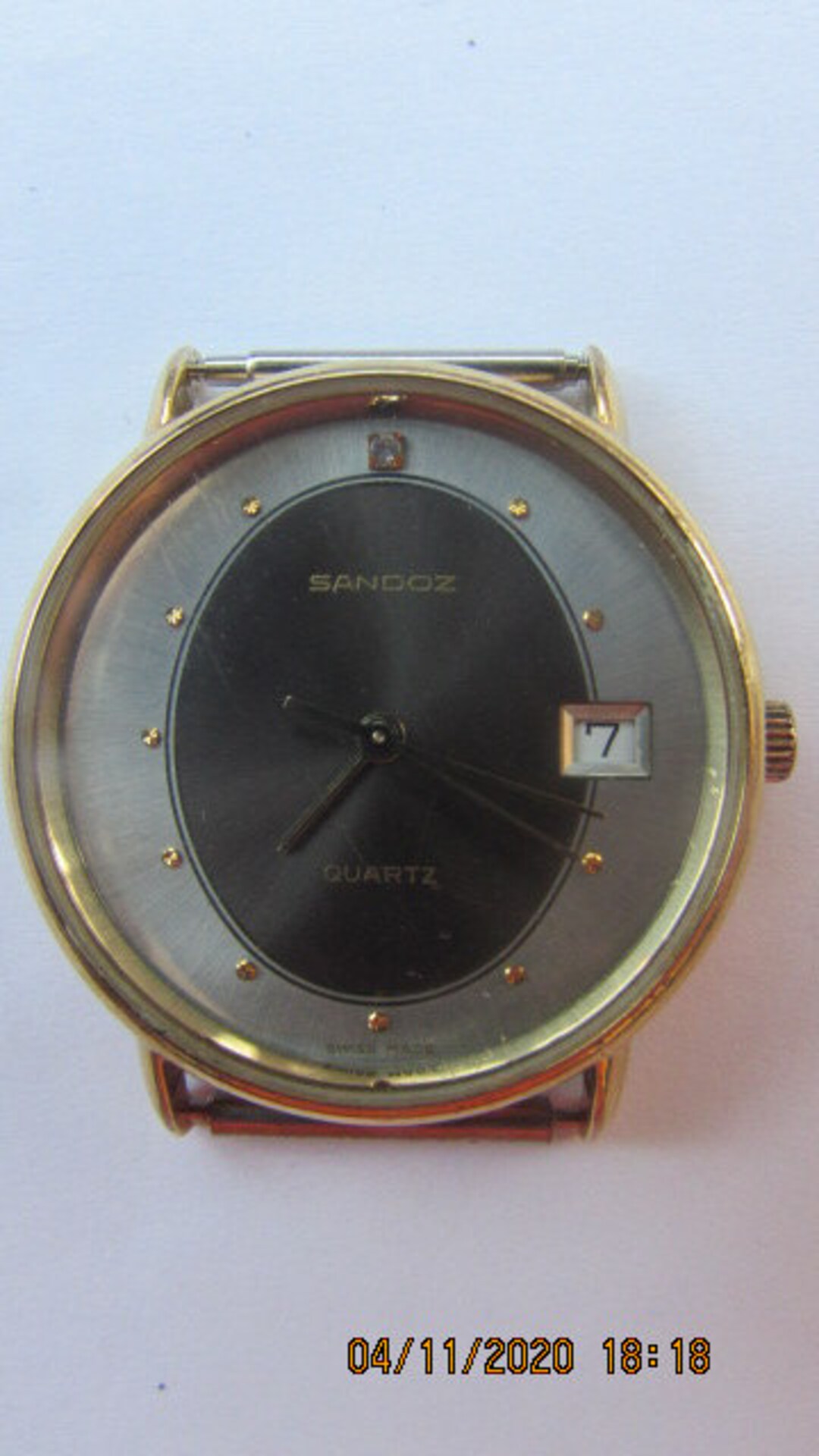 SANDOZ Swiss Date Vintage Men's Wrist Watches Gilding Quartz - Etsy