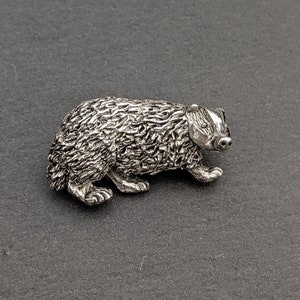 Badger Tie Pin, Lapel Pin, Animal Brooch, Pin Badge, Small Gift ...