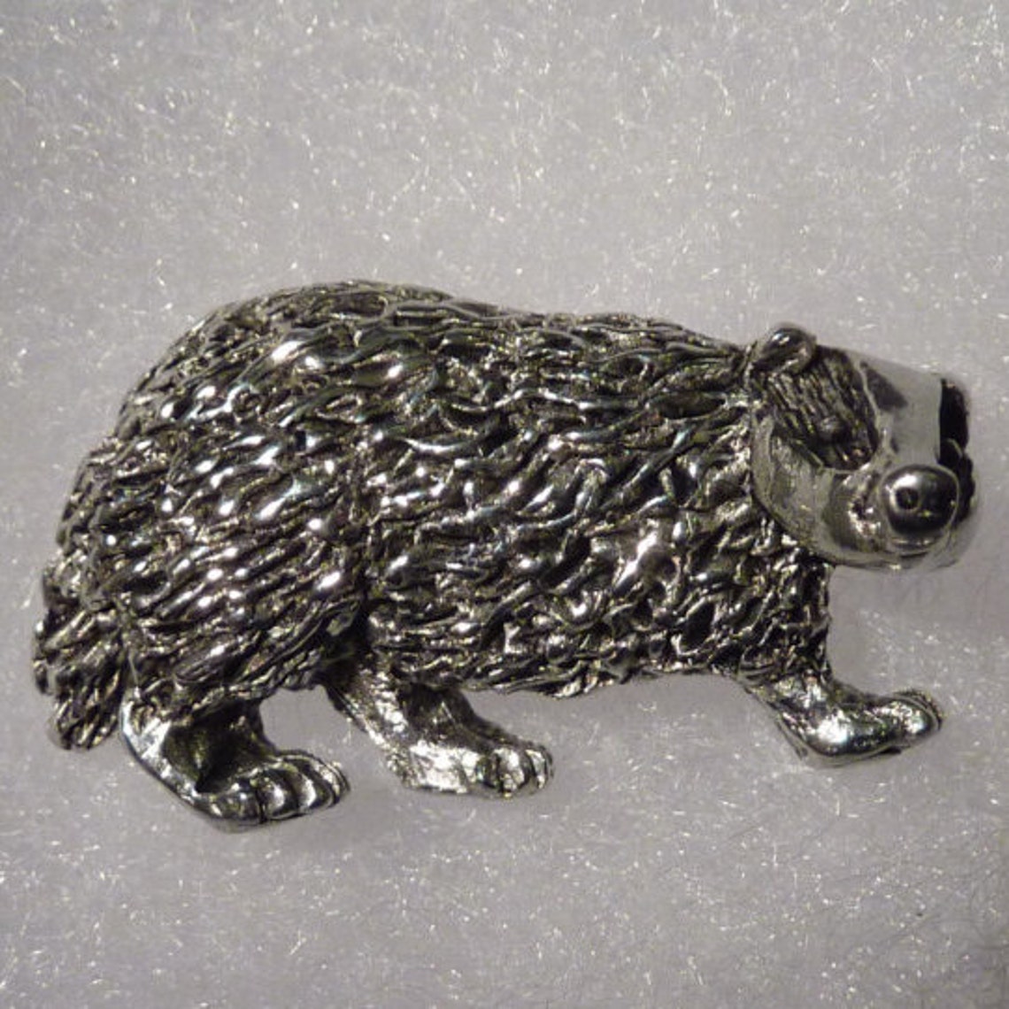 Badger Tie Pin Lapel pin animal Brooch pin badge small | Etsy
