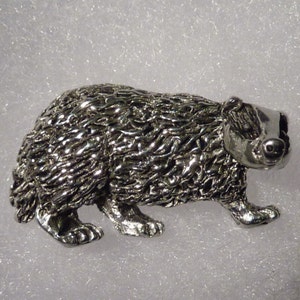 Badger Tie Pin, Lapel Pin, Animal Brooch, Pin Badge, Small Gift ...