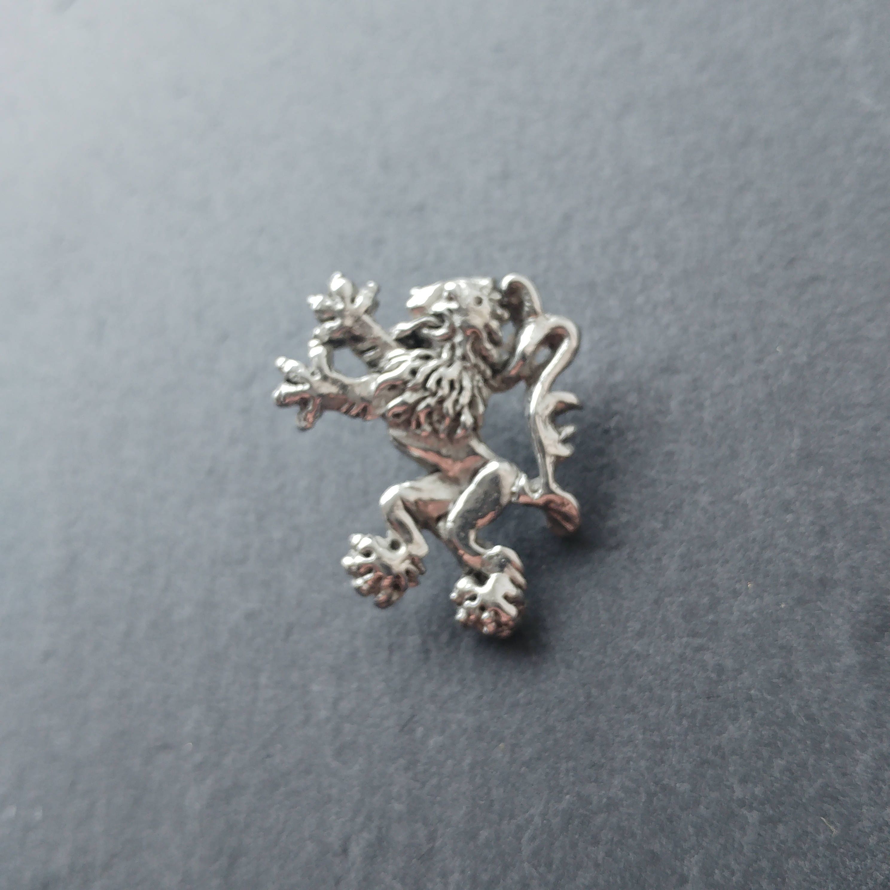 Lion Rampant Lapel Pin Lion Lapel Pin Men Wedding Scottish - Etsy
