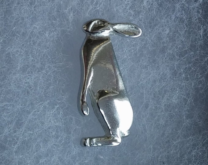 Hare by Moonlight Brooch. - Etsy UK