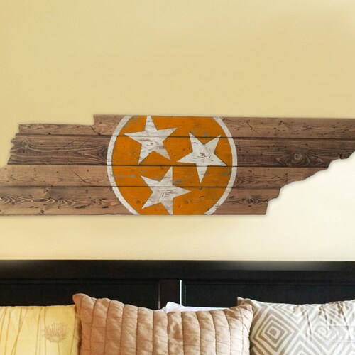 Tennessee Rustic Wood State Cut Out Wooden Tennessee State | Etsy