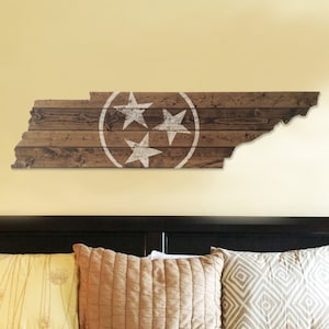 Tennessee State Flag Wooden Cut Out - Etsy