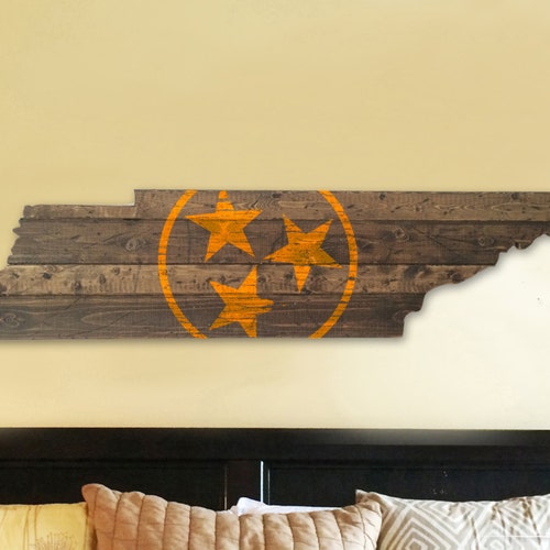 Tennessee Rustic Wood State Cut Out Wooden Tennessee State - Etsy