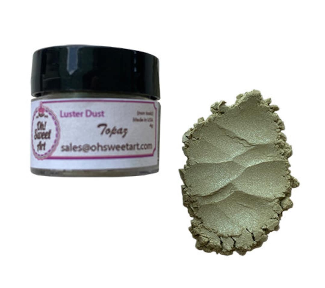 TOPAZ Luster Dust Food Fondant Color Cake Decorating Gum Paste 4g - Etsy