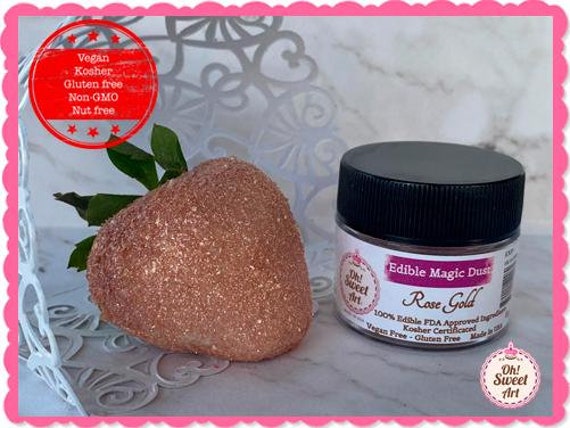 Edible Glitter Dust ROSE GOLD 6 Grams Container Magic Dust - Etsy