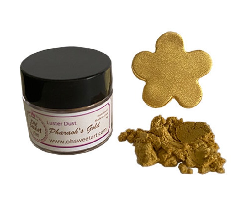 PHARAOH'S GOLD Luster Dust Food Fondant Color Cake Decorating Gum Paste ...