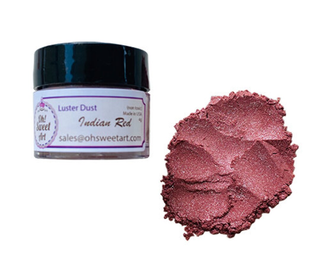 INDIAN RED Luster Dust Food Fondant Color Cake Decorating Gum Paste 4 ...