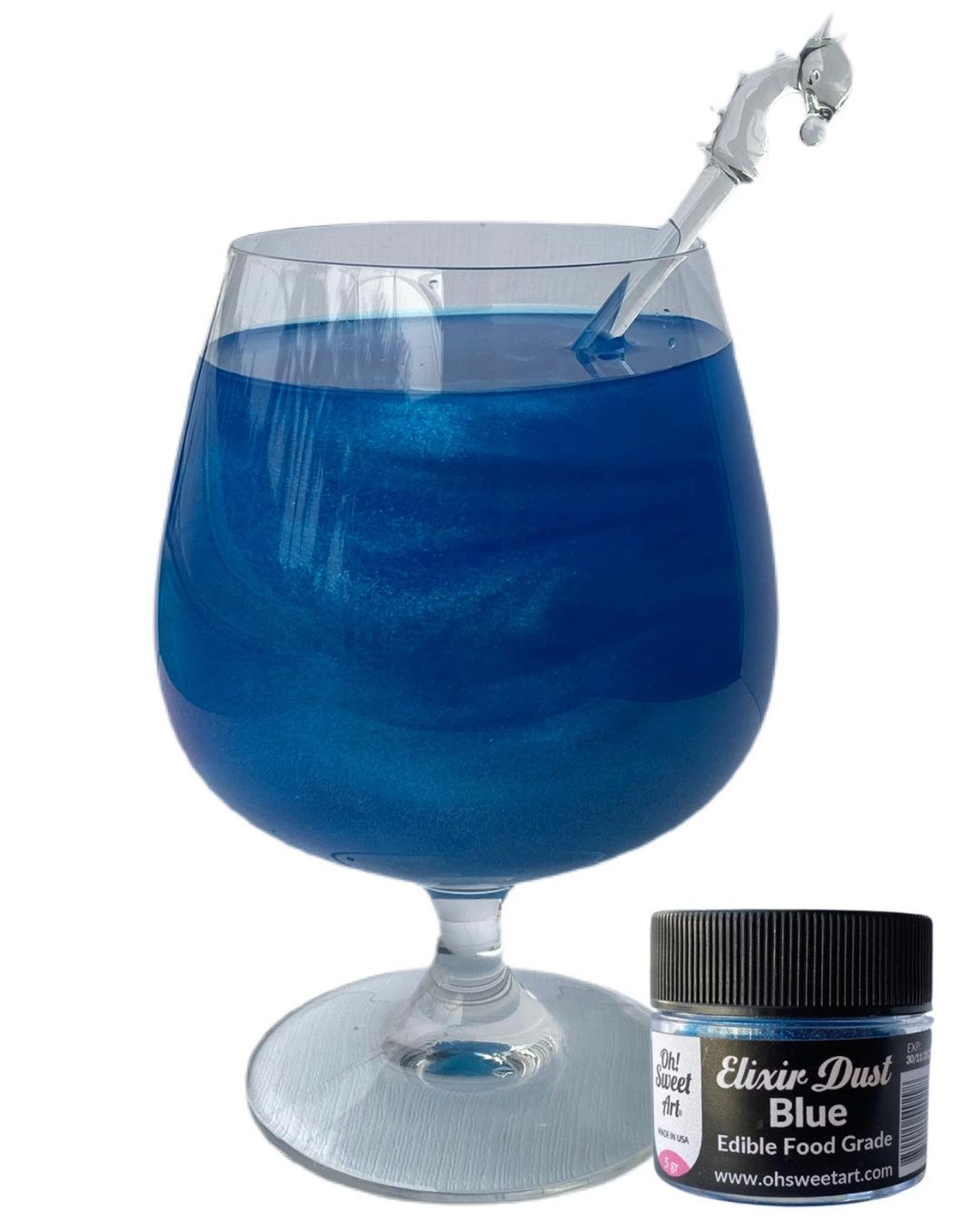 BLUE Elixir Dust Edible Drink Dust 5 Grams Jar Food Grade - Etsy