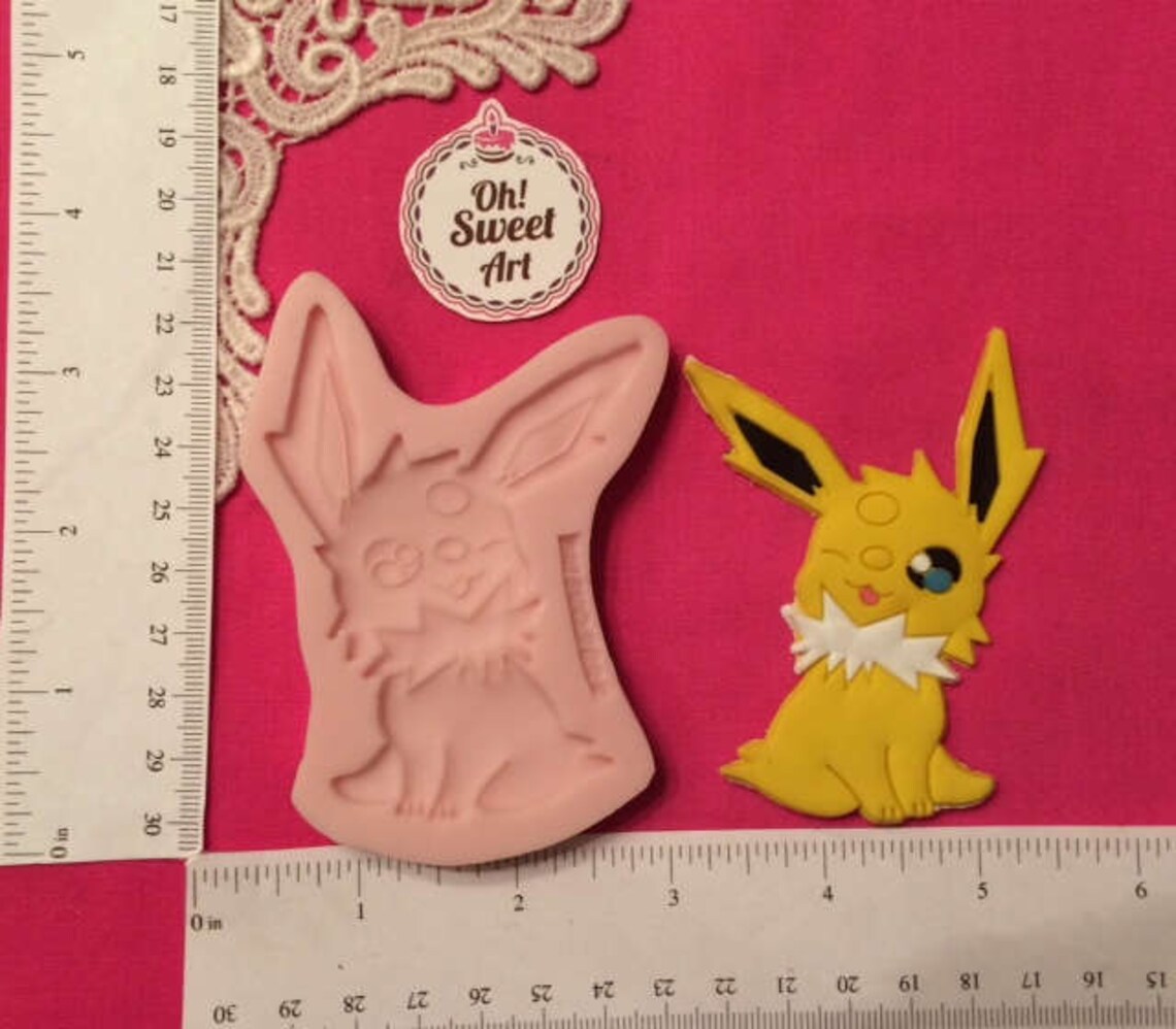 Pikachu Pokemon Silicone Mold Cake Decorating Sugar Flower - Etsy