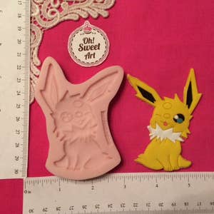 Pikachu Pokemon Silicone Mold Cake Decorating Sugar Flower Soap Wax ...