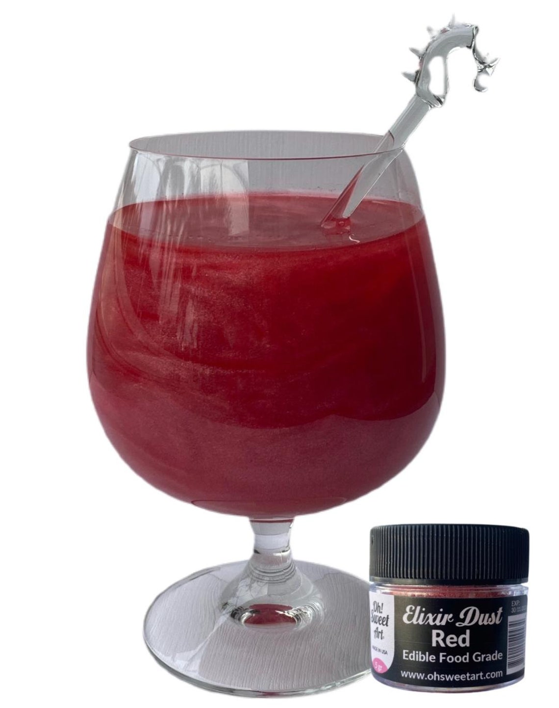 RED Elixir polvo / Polvo de bebida comestible frasco de 5 - Etsy España