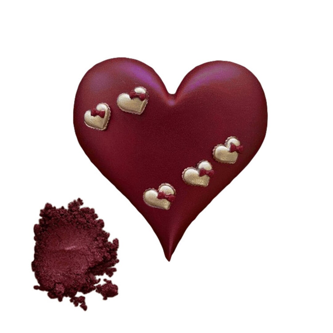 Passion Red Metallic Luster Dust Food Fondant Color Cake Decorating Gum ...