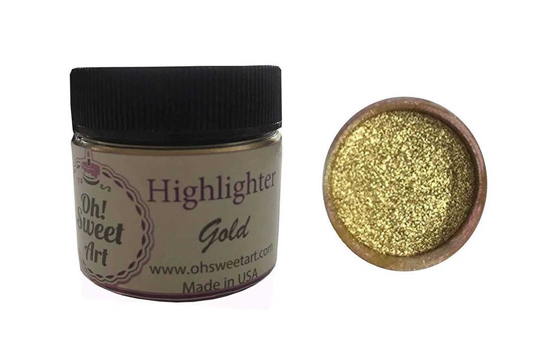 GOLD HIGHLIGHTER DUST (1 Ounce Container, 1 Oz) Oh! Sweet Art Products ...
